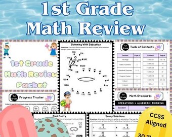 Prek Math Summer Review Packet - Etsy