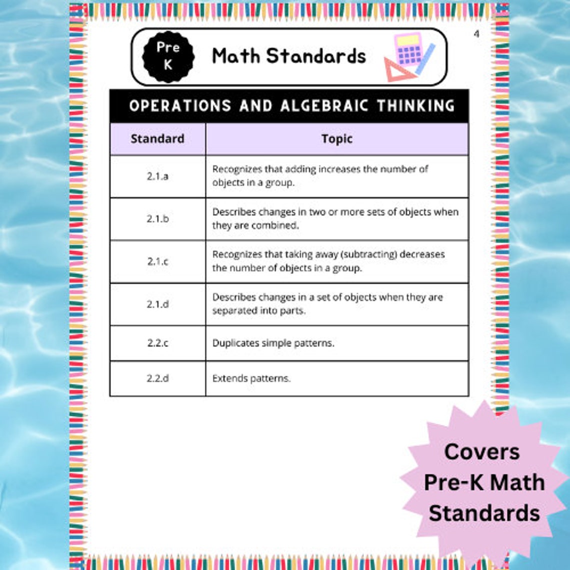 Prek Math – Summer Review Packet - Etsy