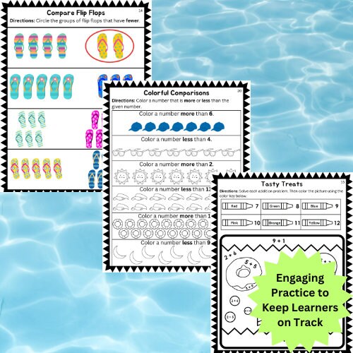 Lower Elementary Math – Summer Review Packet Bundle - Etsy