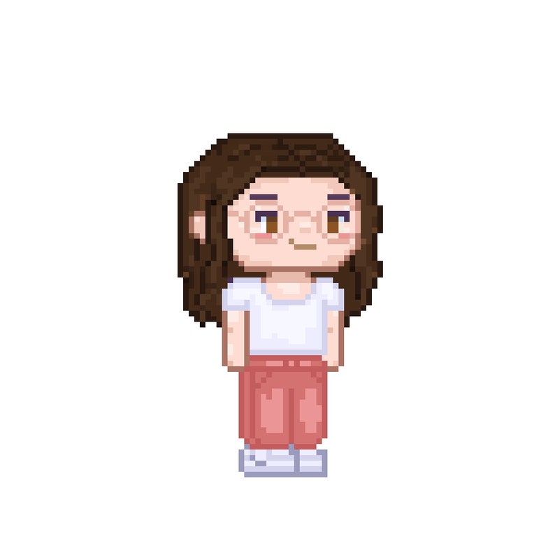 Custom Pixel Character Portrait - Etsy