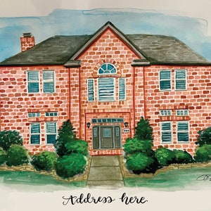 Custom House Watercolor Painting - Etsy