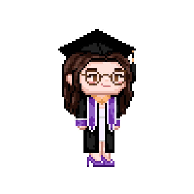 Custom Pixel Character Portrait - Etsy