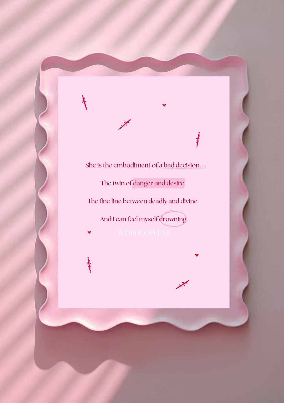 Powerless Bad Decision Kai & Pae Digital Poster Aesthetic Minimalist Wall Art Print Book Poster ...