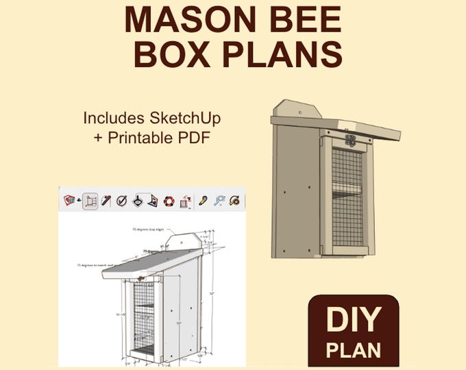 Scrap Wood Project Mason Bee House Plans, Native Bee House, Attracts ...