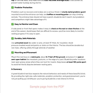 Peterson Bluebird Nest Box Plan – Proven Design, PDF Guide + Sketchup ...