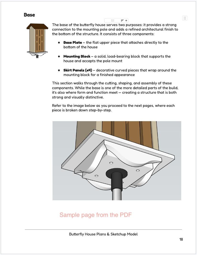 Butterfly House Woodworking Plans | Digital Download PDF + Sketchup ...