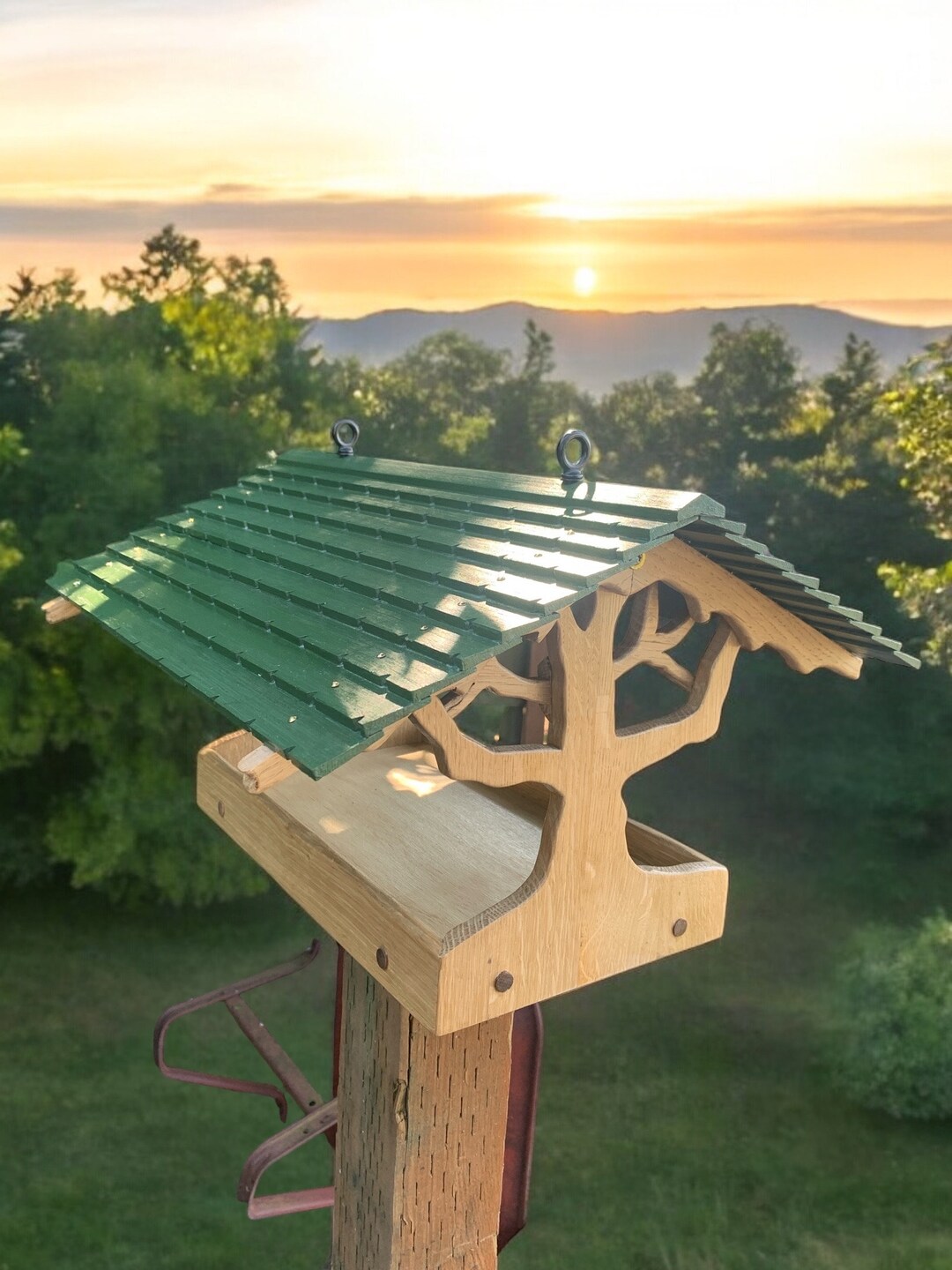 White Oak Trees Platform Bird Feeder - Etsy