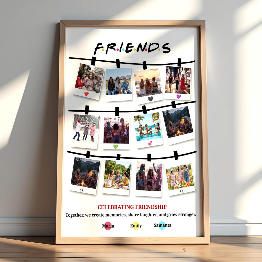 Personalized Best Friend Photo Collage – Special BFF Photo Gift & Best ...