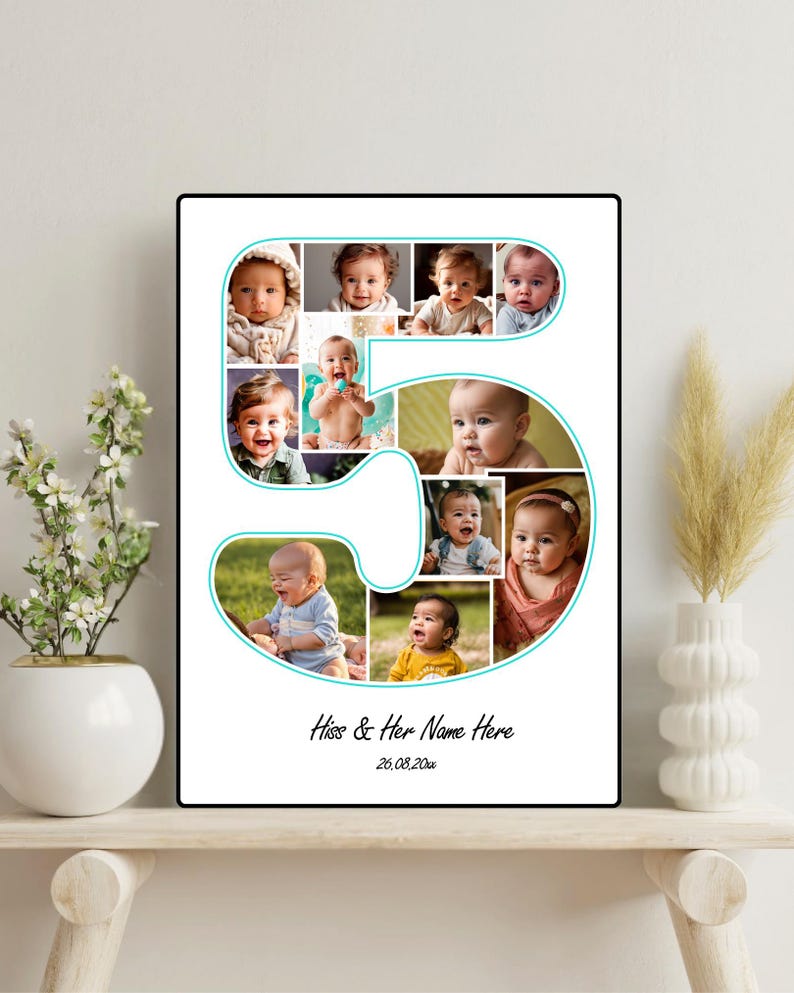 Personalized Birthday Photo Collage | Custom Birthday Gift | Birthday ...