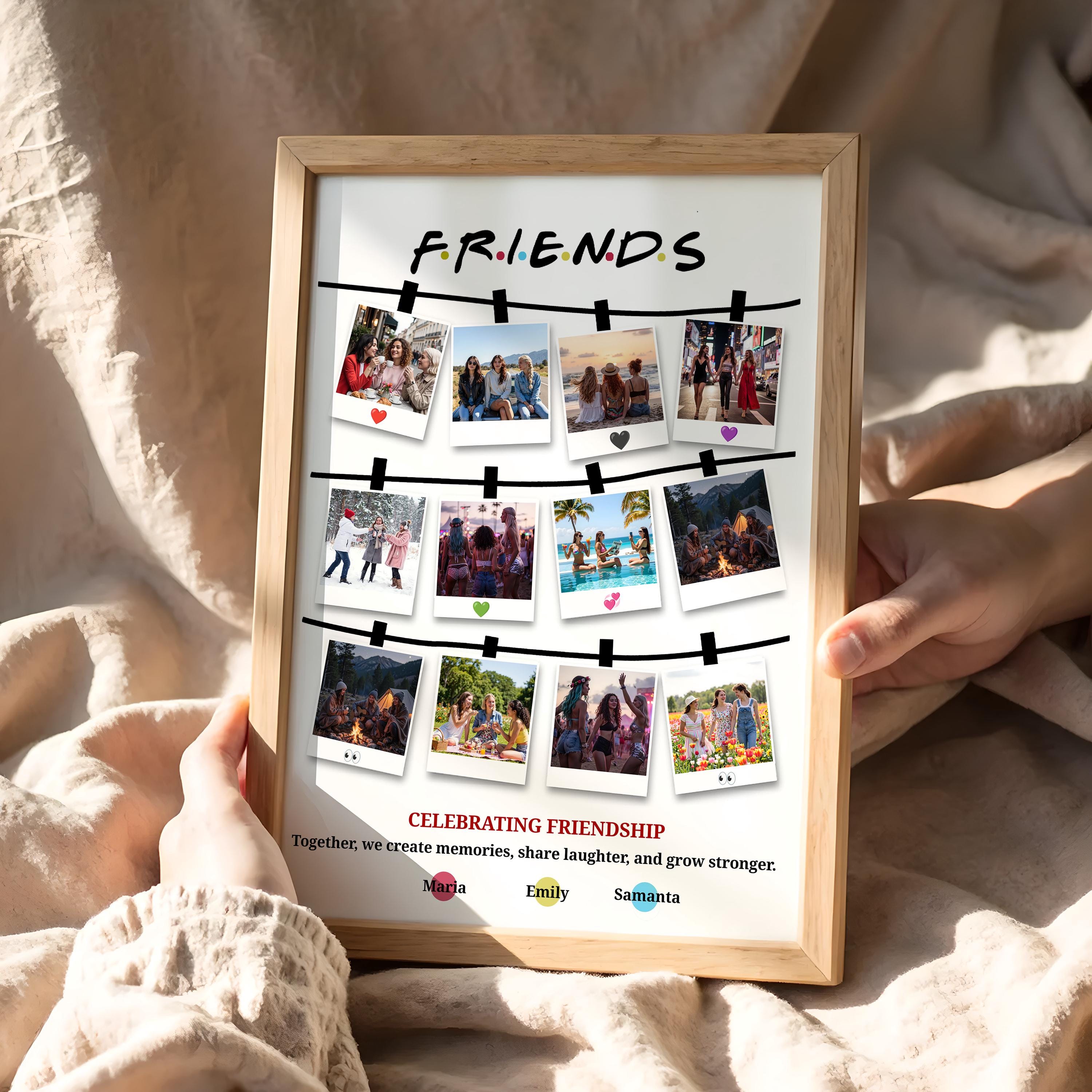 Personalized Best Friend Photo Collage – Special BFF Photo Gift & Best ...