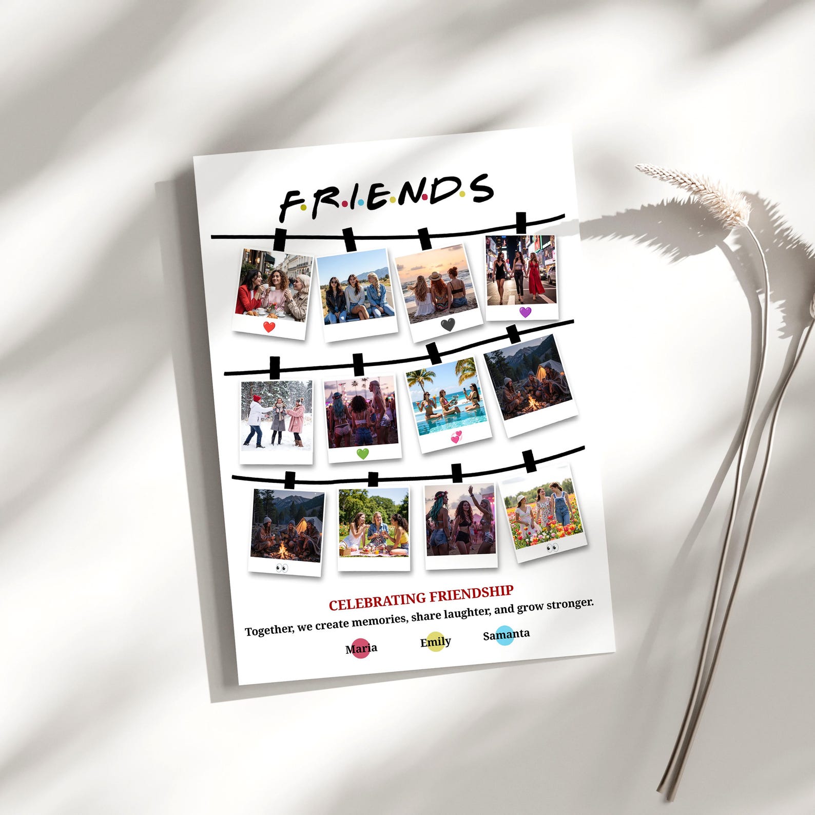 Personalized Best Friend Photo Collage – Special BFF Photo Gift & Best ...