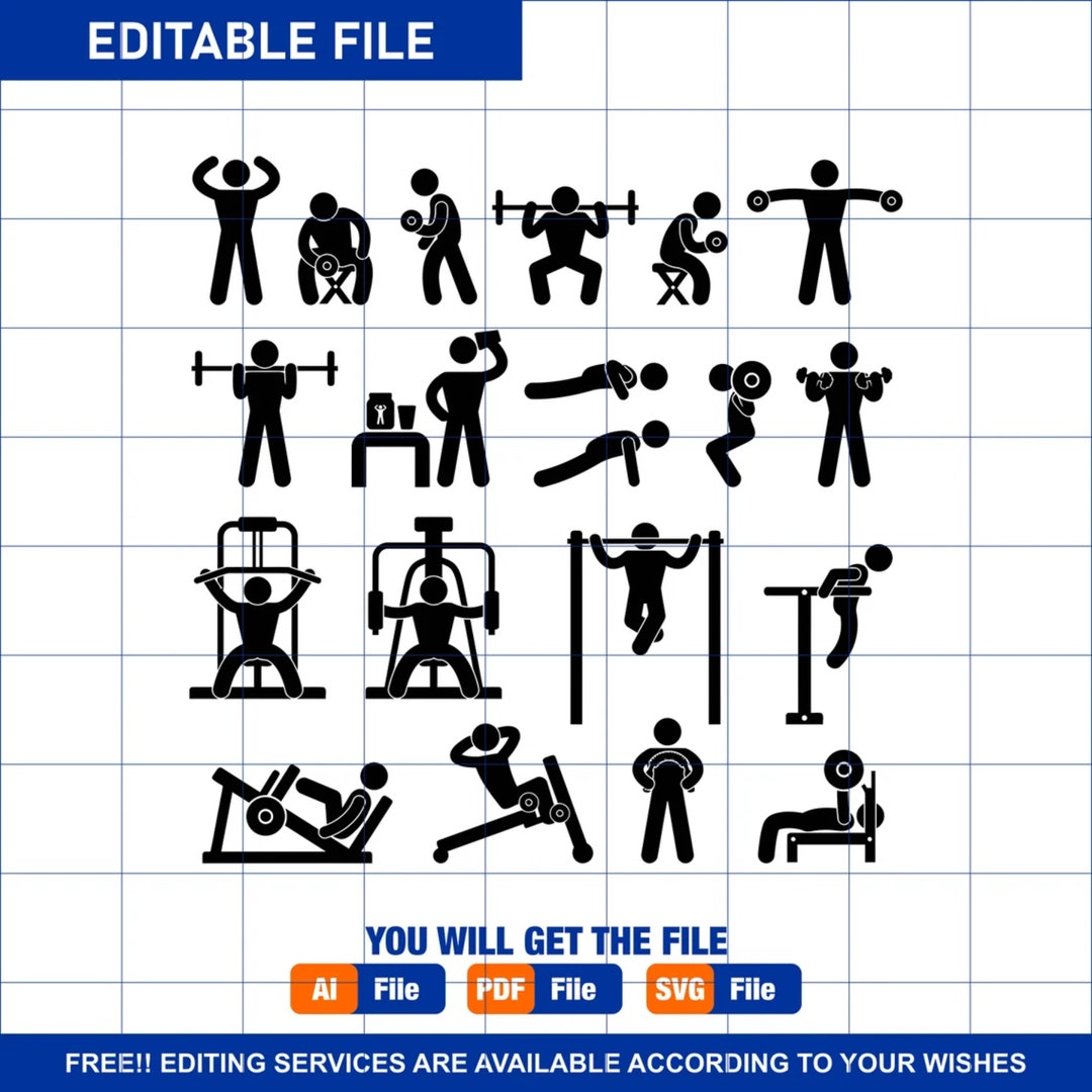 Gym Gymnasium Body Muscle Build Building Exercise Athlete Barbell ...