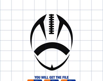 Football Outline SVG Cut File, American Football, Custom Football ...