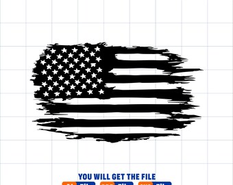 Distressed American Flag SVG USA Flag Svg 4th July Svg USA Flag ...
