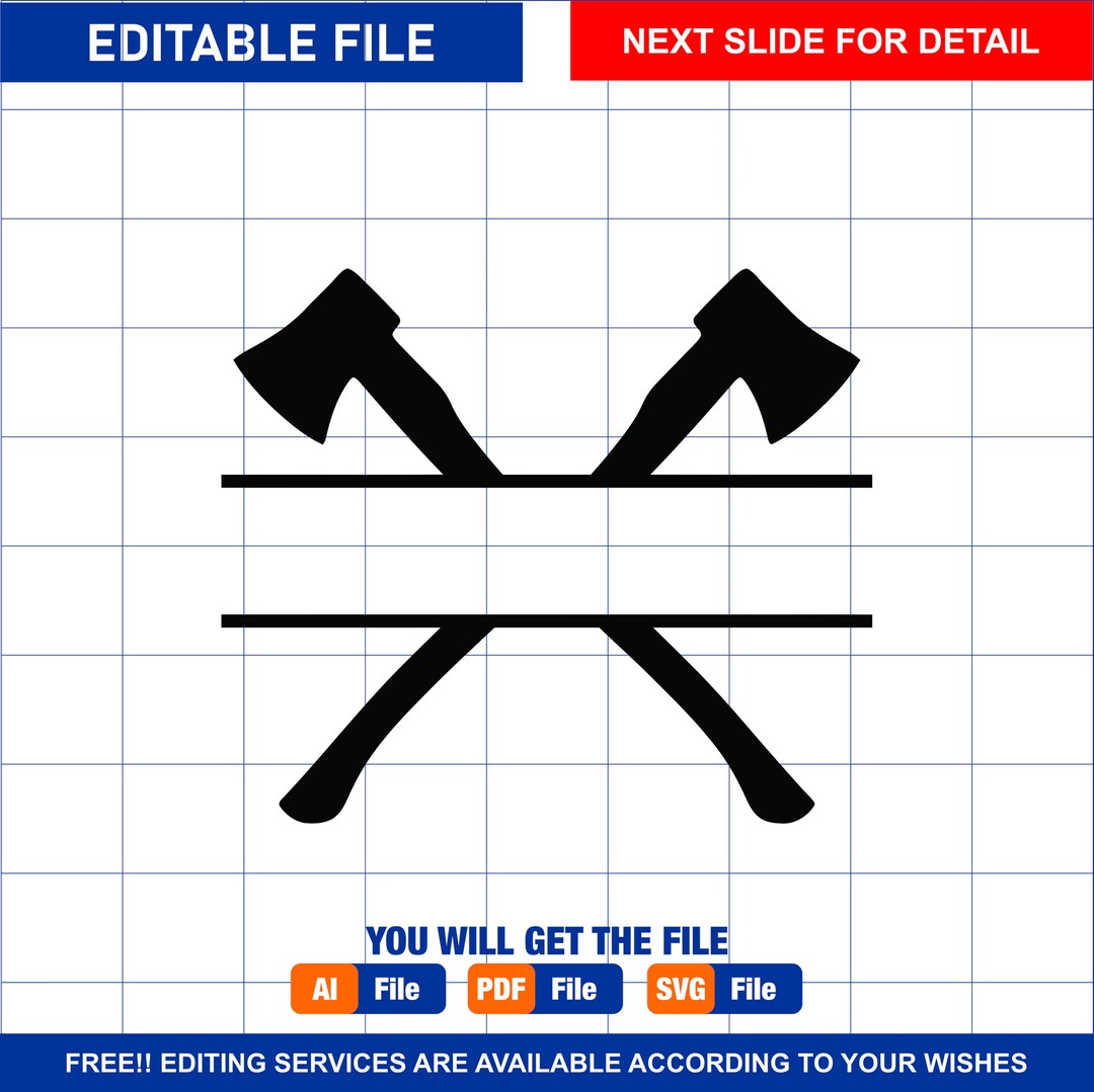 Crossed Axe Frame SVG Axe SVG Cut Files Axe Silhouette SVG Vector Files ...