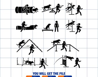 Dog Agility Agile Competition Obstacles Hurdles Course Event Race ...