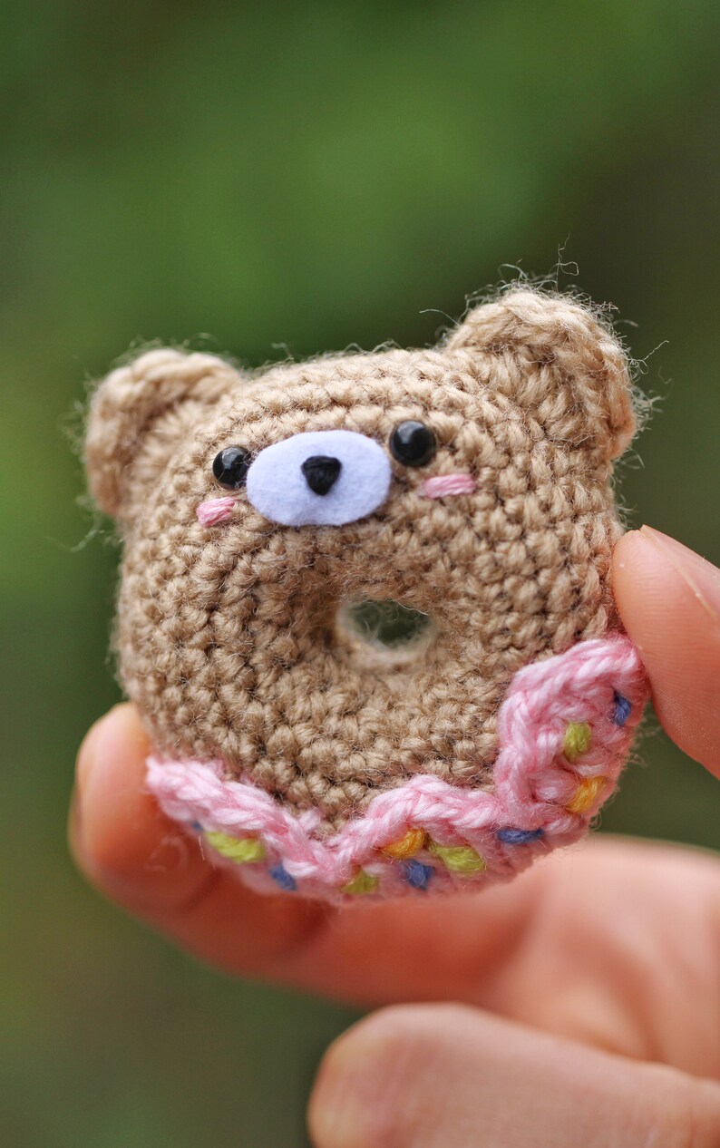 Amigurumi Crochet Pattern (PDF in English): Donut Bear, Crochet Donut Teddy, Amigurumi Donut ...