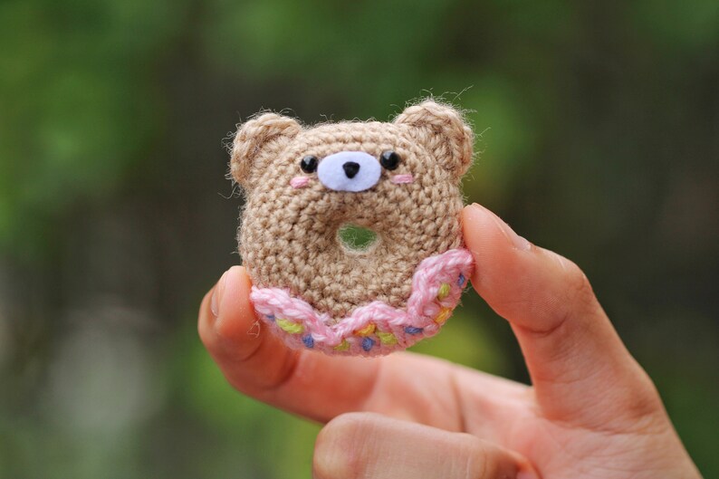 Amigurumi Crochet Pattern (PDF in English): Donut Bear, Crochet Donut Teddy, Amigurumi Donut ...