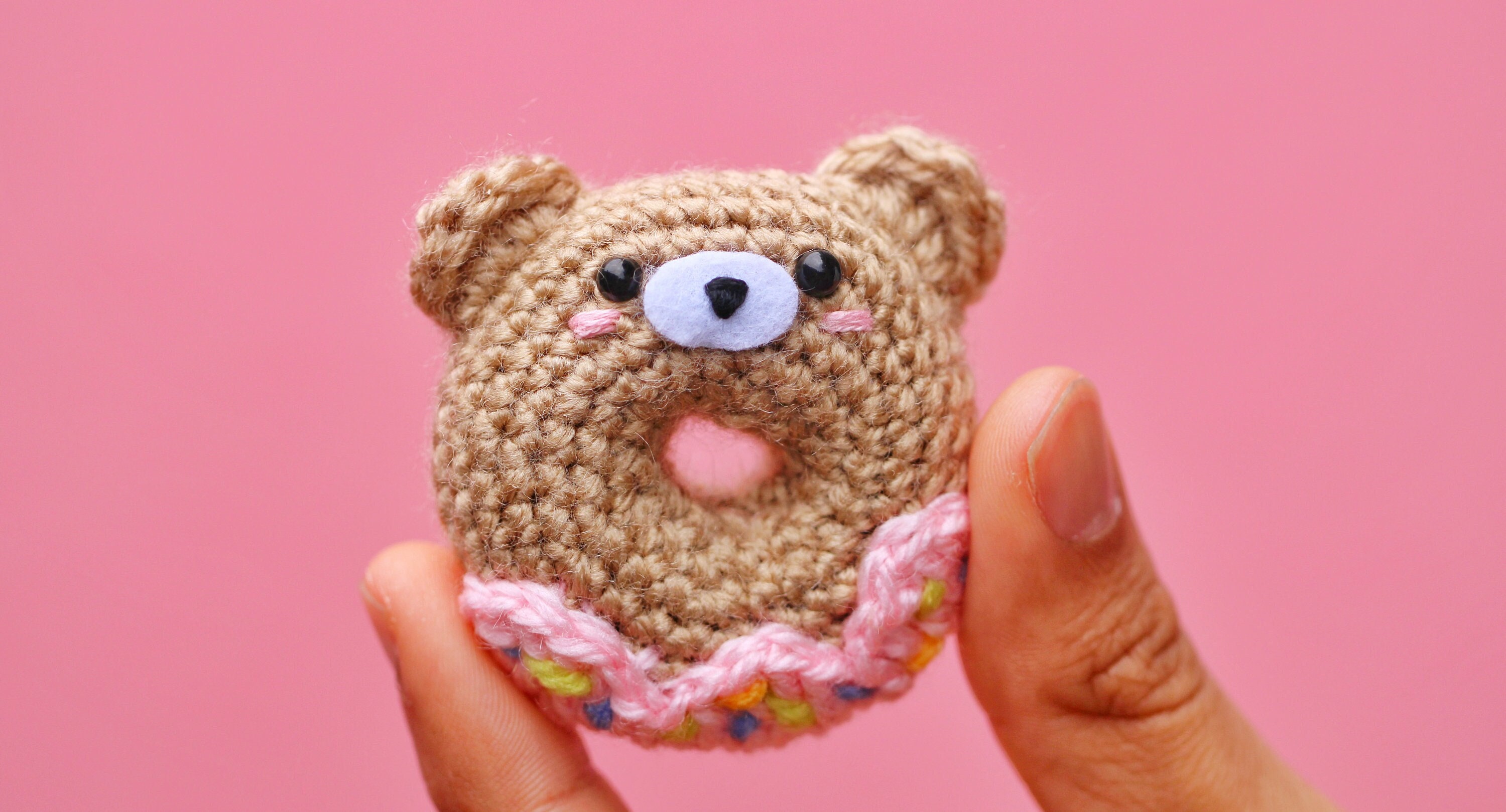 Amigurumi Crochet Pattern PDF in English: Donut Bear, Crochet Donut Teddy, Amigurumi Donut Bear ...