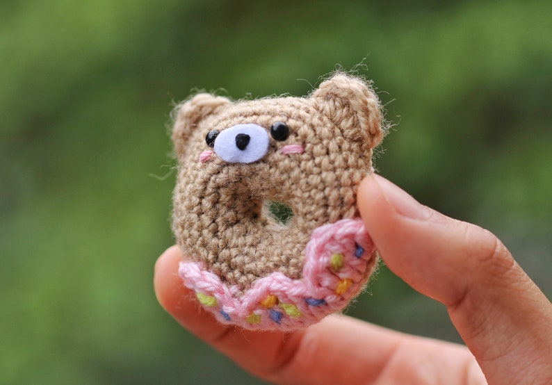 Amigurumi Crochet Pattern (PDF in English): Donut Bear, Crochet Donut Teddy, Amigurumi Donut ...