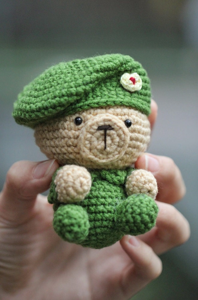 Amigurumi Crochet Pattern (PDF in English): Crochet Soldier Bear ...