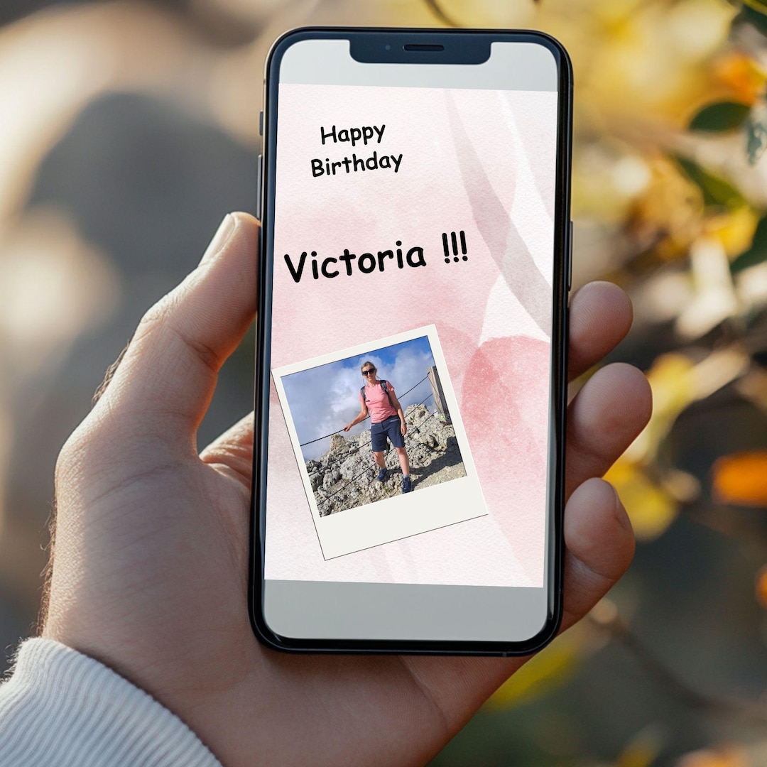 Interactive Birthday Greeting – Digital Template, Electronic Birthday ...