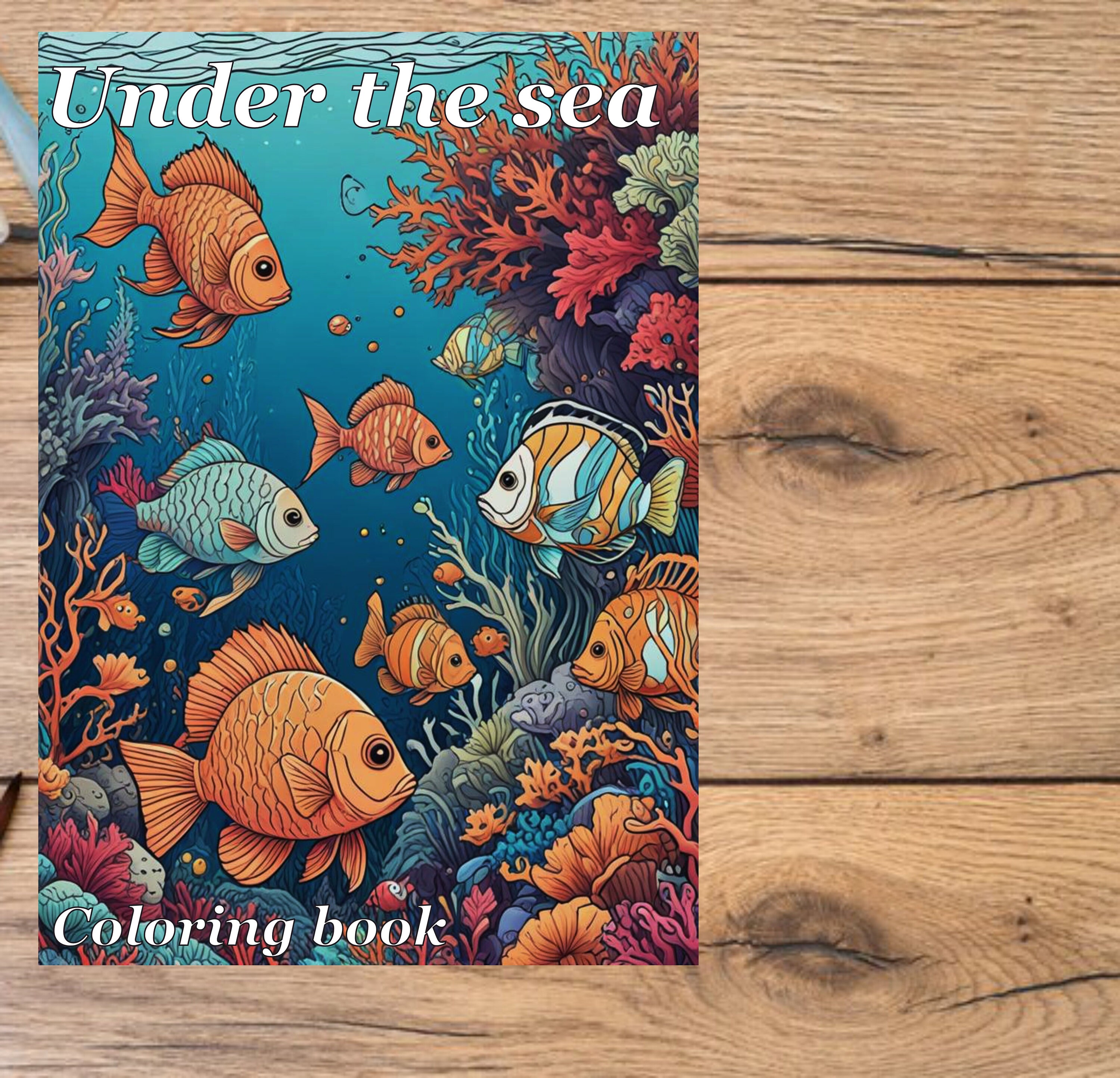 Under the Sea Coloring Book, Printable Coloring Book, Coloring Pages ...