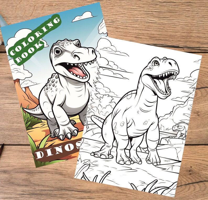 Printable Dinosours Coloring Book, Dinosours Coloring Book for Kids ...
