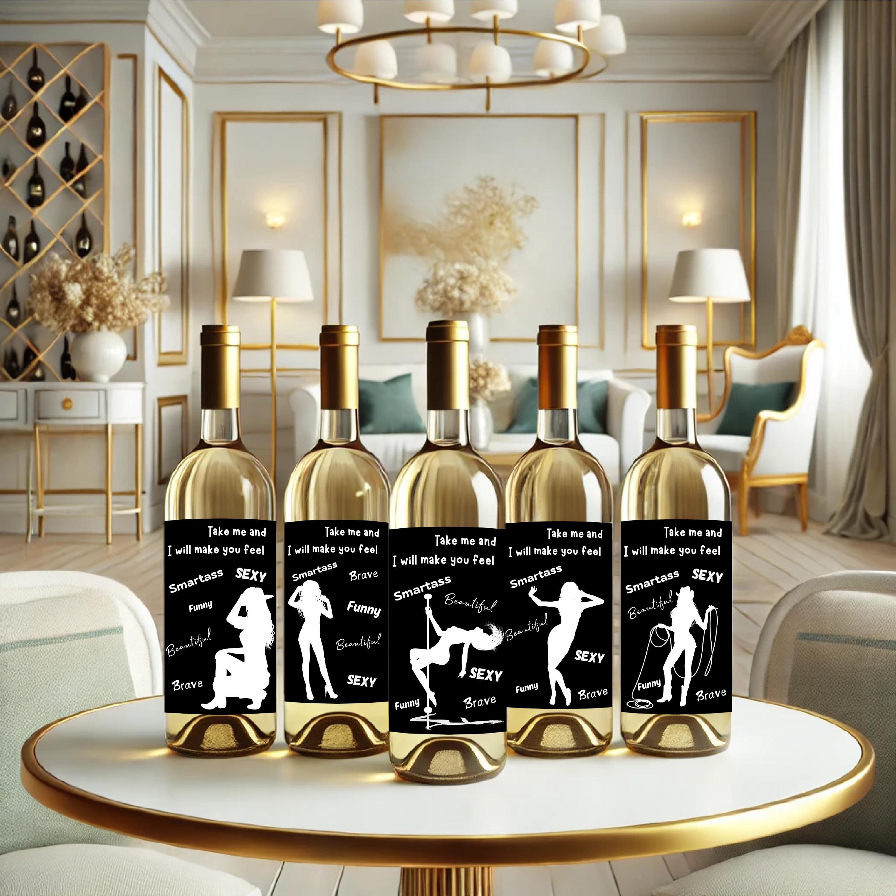 5x Designs Funny Printable Wine Label, Instant Download, Perfect for ...