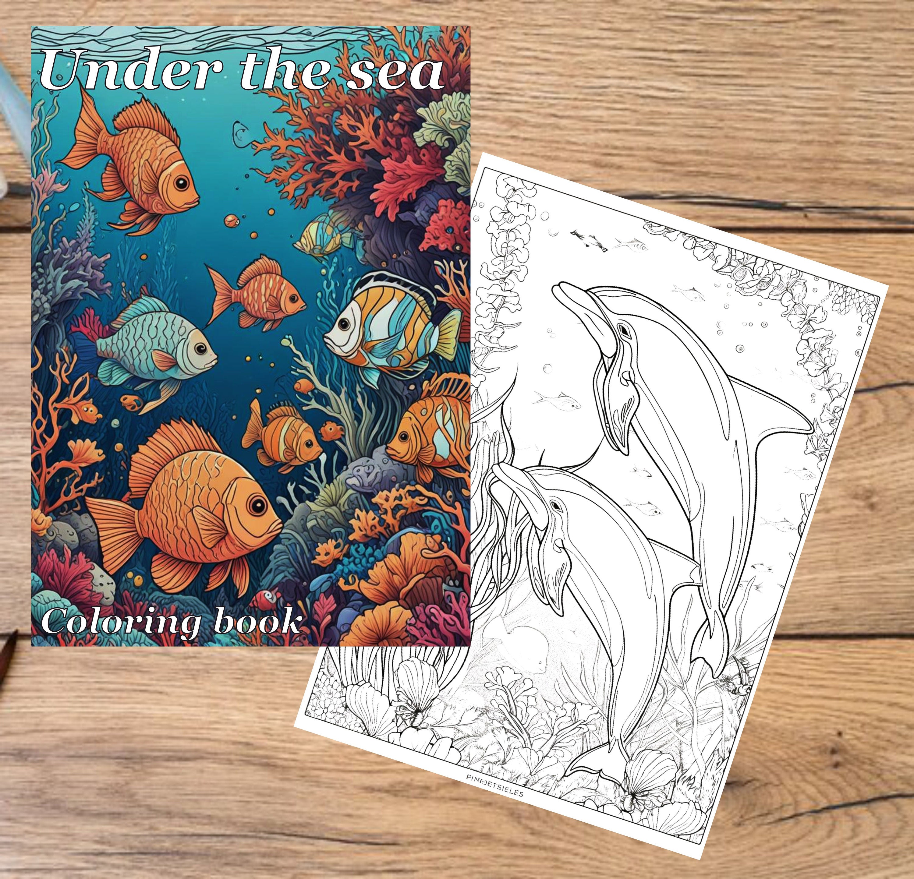 Under the Sea Coloring Book, Printable Coloring Book, Coloring Pages ...