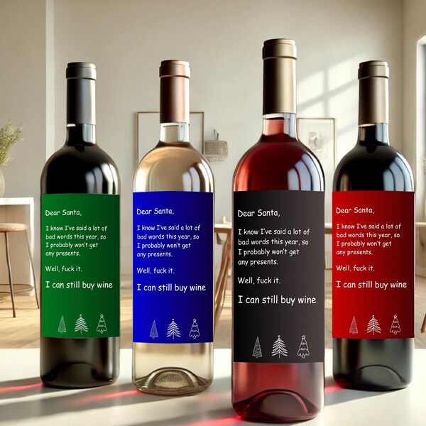 Funny Wine Labels - Etsy UK