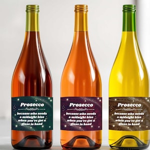 Funny Prosecco Bottle Label, New Year Prosecco for Celebration ...