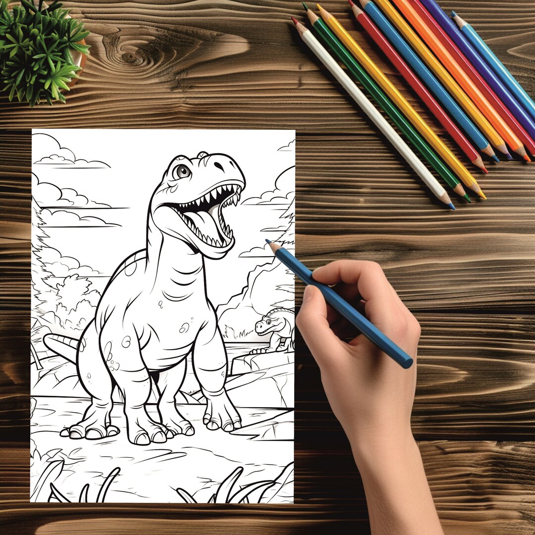 Printable Dinosours Coloring Book, Dinosours Coloring Book for Kids ...