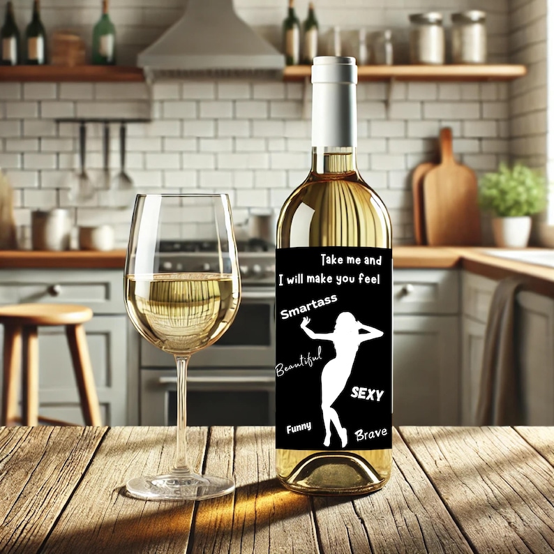 5x Designs Funny Printable Wine Label, Instant Download, Perfect for ...