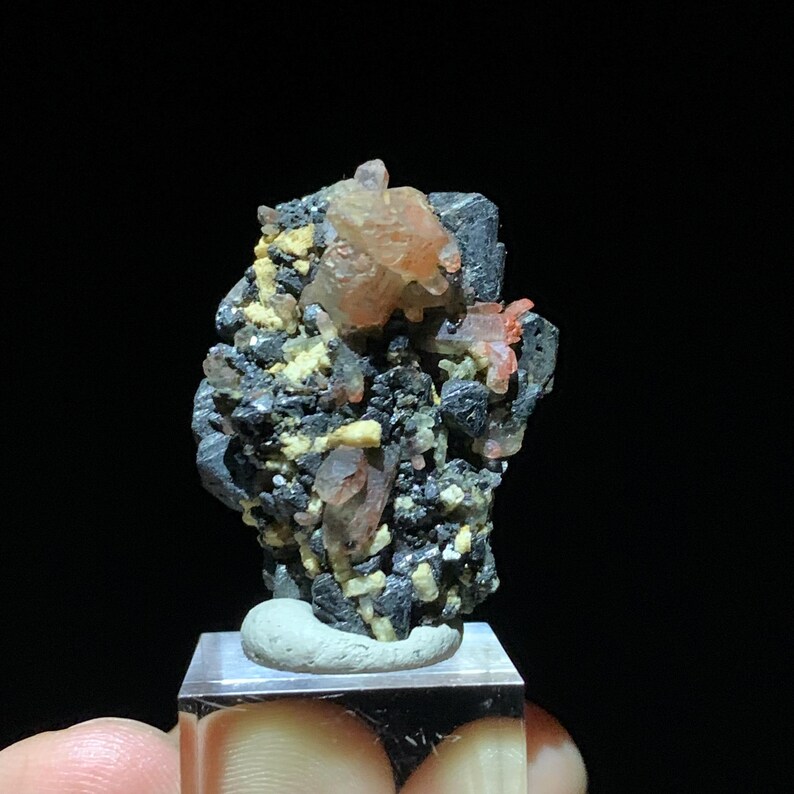 Rare Combination of Magnetite, Orthoclase & Red Quartz – Natural ...
