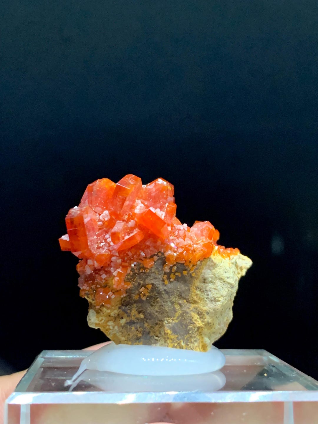 Vanadinite on a Matrix From Mibladen, Midelt Province, Morocco ...