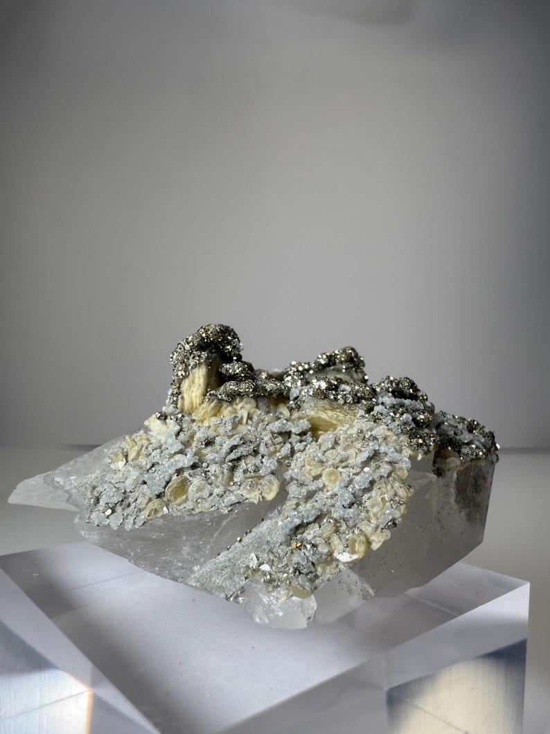 Quartz With Pyrite and Siderite Specimen Crystal From the Panasqueira ...