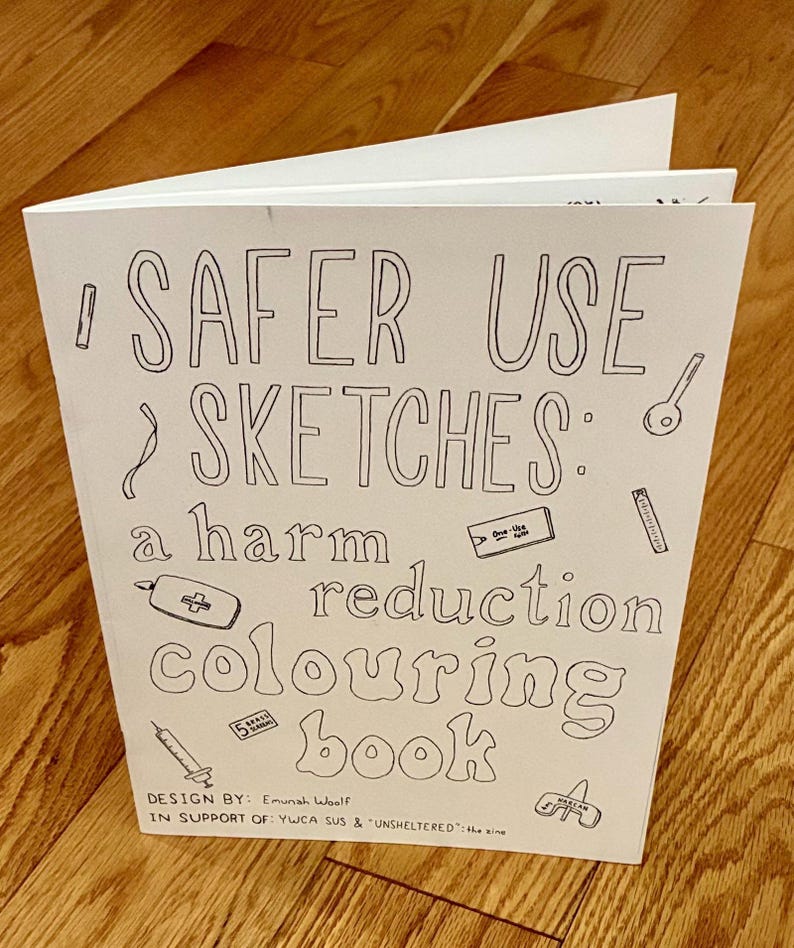 Safer Use Sketches: a Harm Reduction Colouring Book - Etsy