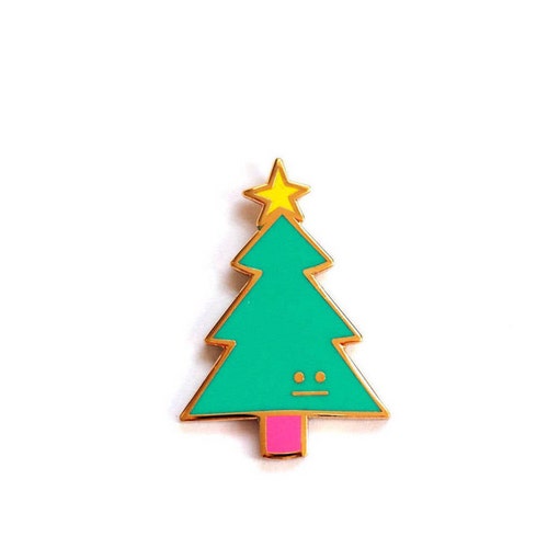 Red I Believe Christmas Enamel Lapel Pin Badge Deep Red | Etsy