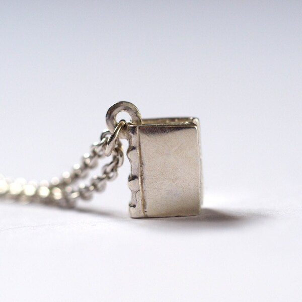 Book Necklace - Etsy