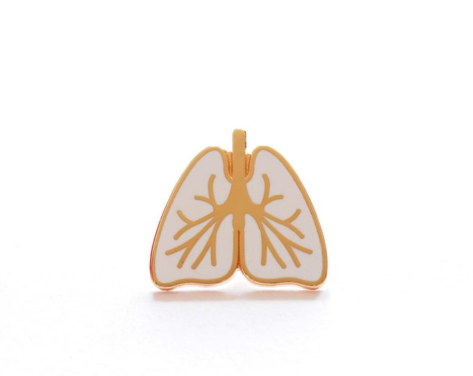 Lungs Enamel Pin Badge Mindfulness Brooch - Etsy