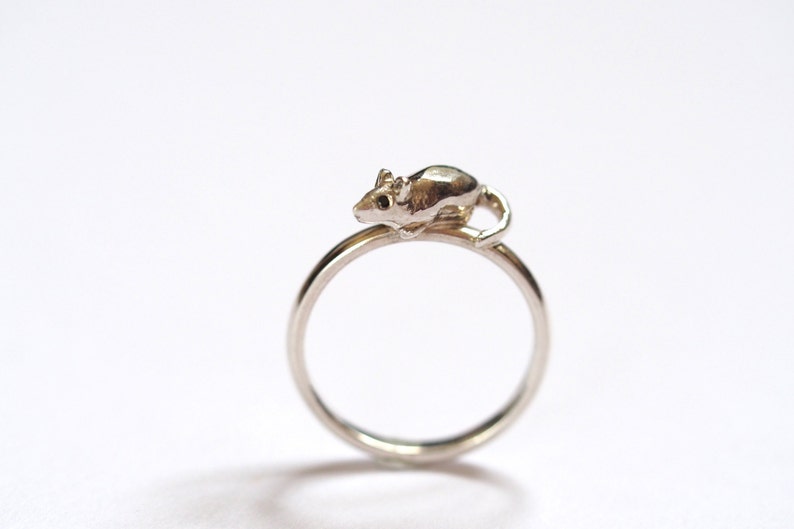 Mouse Ring Silver Mouse Ring Handmade Silver Ring Mouse - Etsy UK