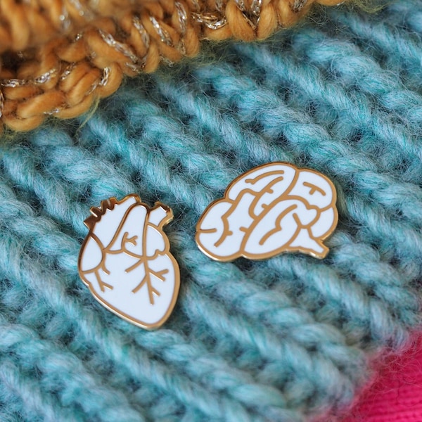 Brain Pin - Etsy