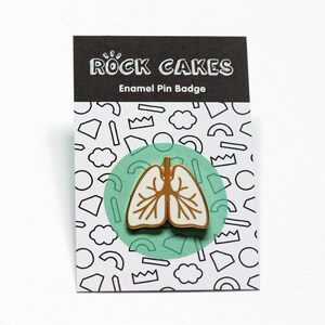 Lungs Enamel Pin Badge Mindfulness Brooch | Etsy