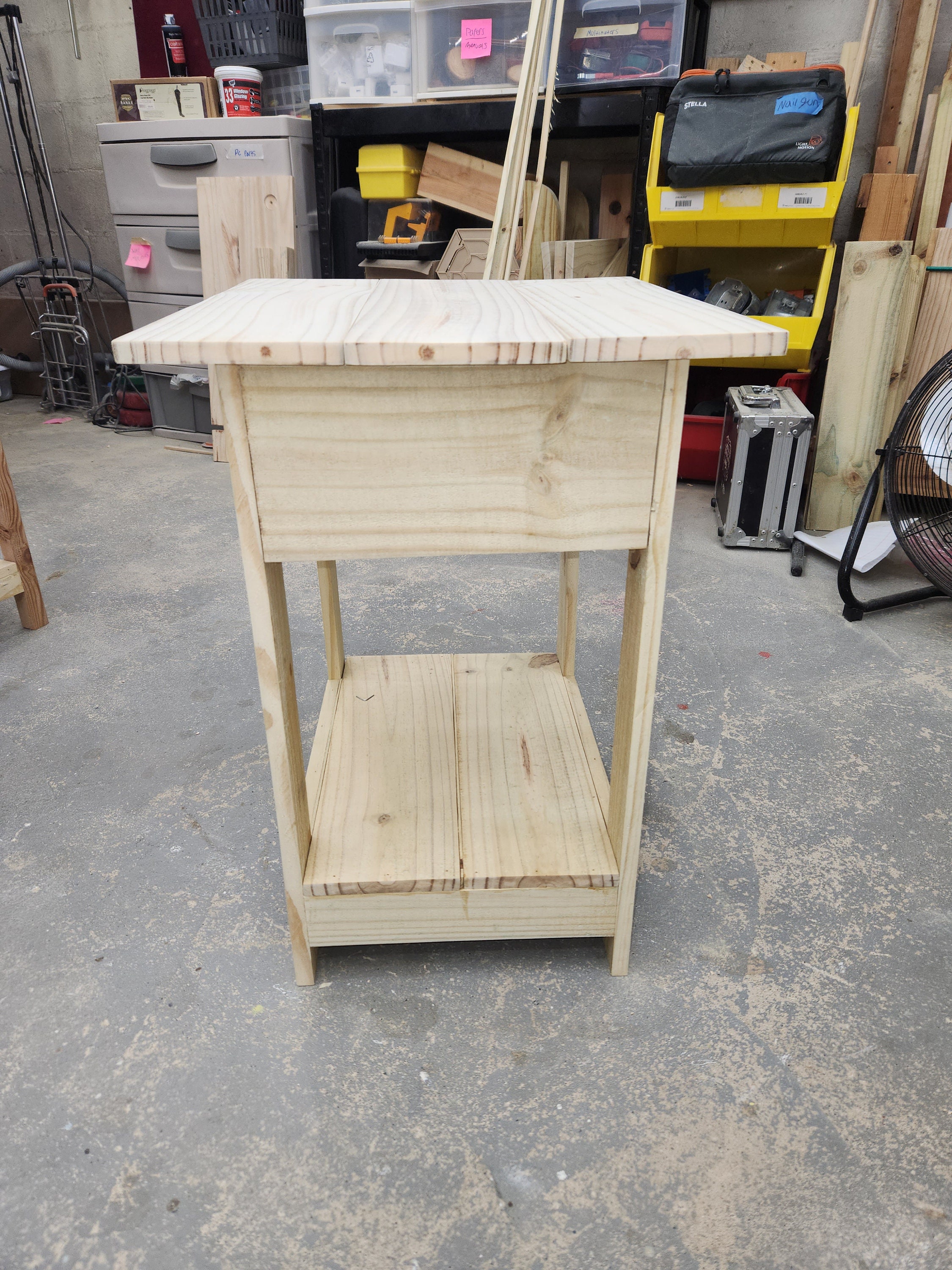 Side Table With Hidden Drawer - Etsy