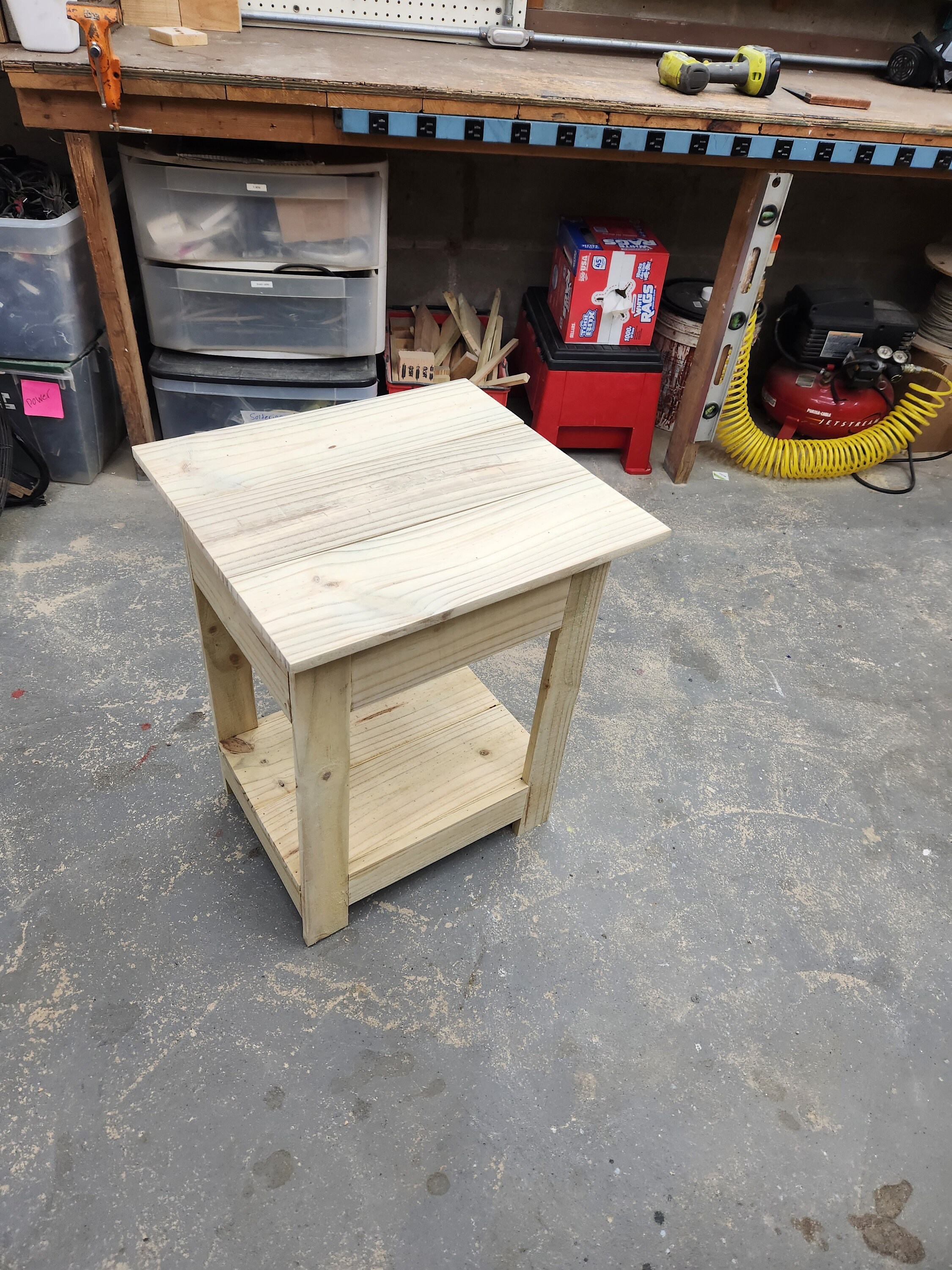 Side Table With Hidden Drawer - Etsy