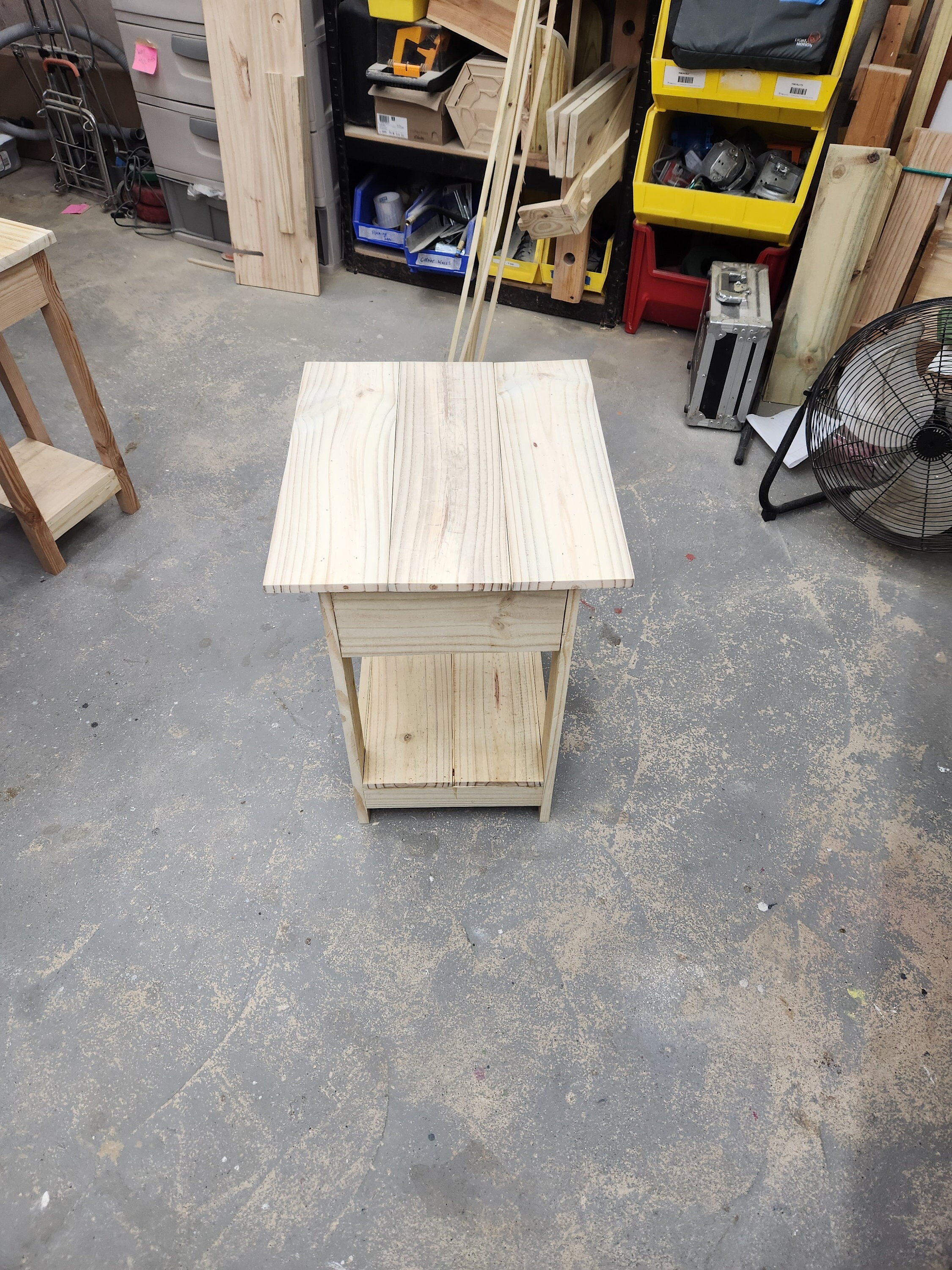 Side Table With Hidden Drawer - Etsy
