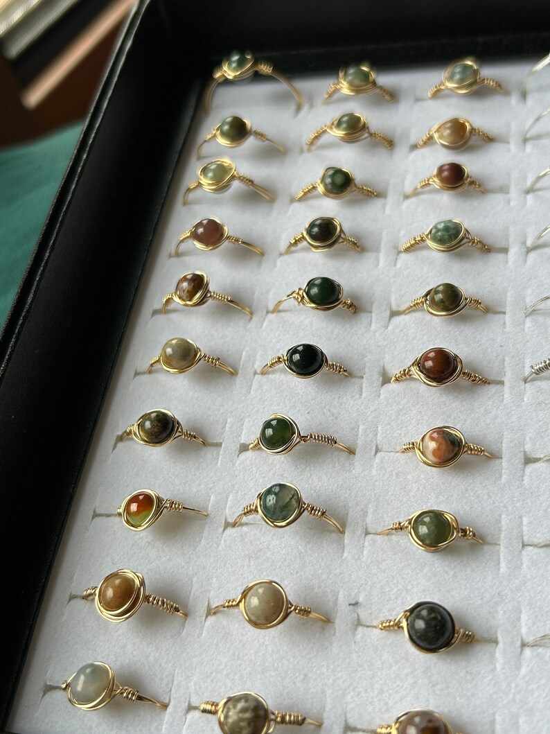 Handmade Wire-wrap Rings! *gold Color Wire - Etsy