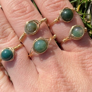 Handmade Wire-wrap Rings! *gold Color Wire - Etsy