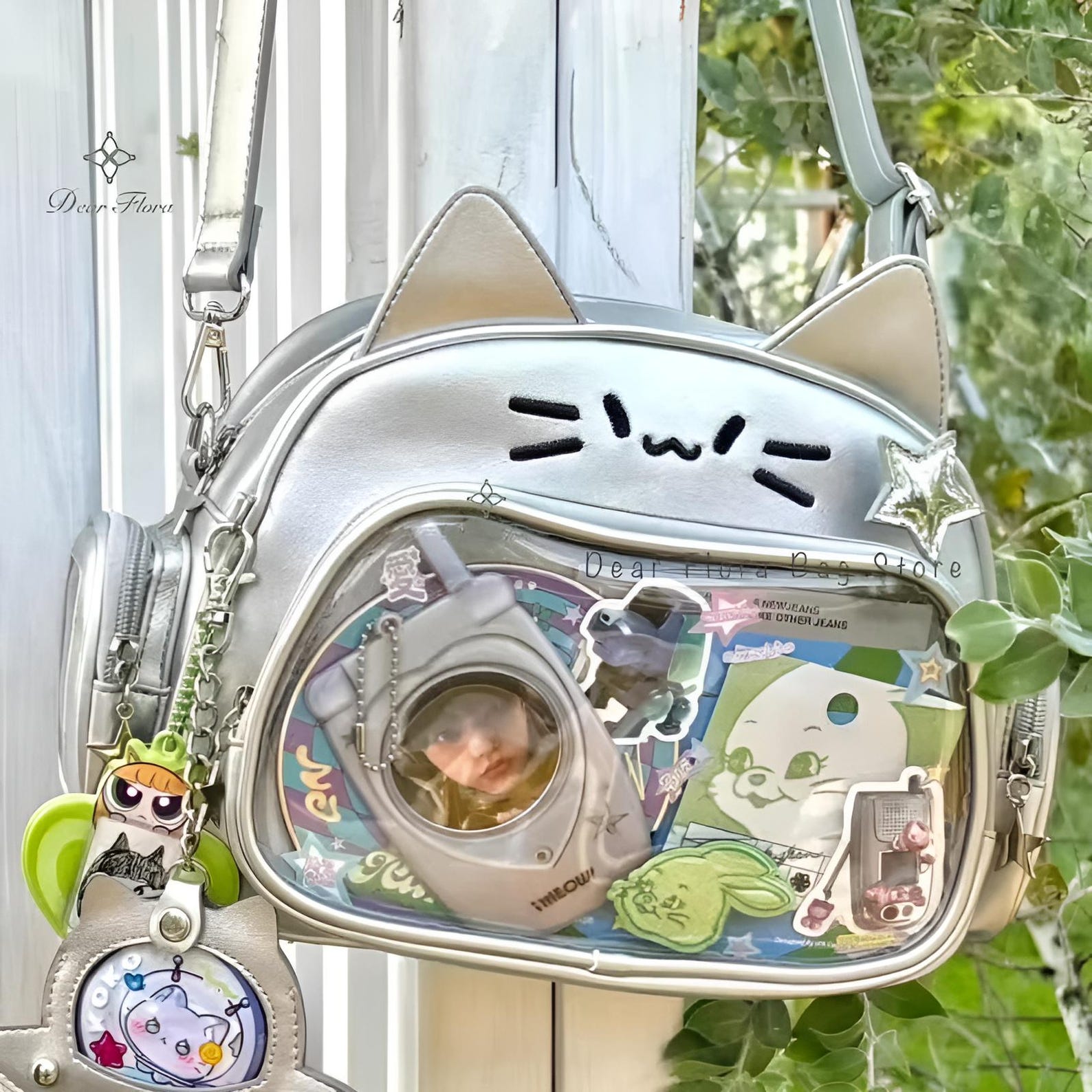 Ita Bag, Ita Backpack, Clear Window for Pins & Keychains, Anime and ...